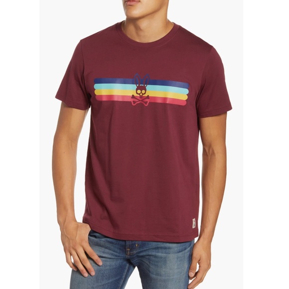 Psycho Bunny | Shirts | Psycho Bunny 4 Logo Graphic Tshirt Tee Size S ...